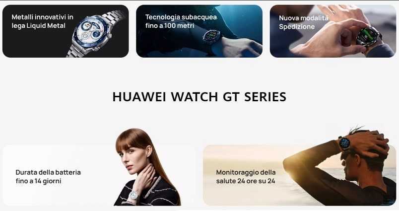 Smartwatch Huawei Watch GT: compagno perfetti per ogni tipo di sport ...